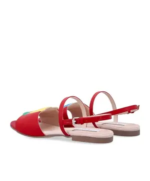 Stella McCartney ステラ マッカートニー キッズ フラワーパッチ オープントゥ サンダル
