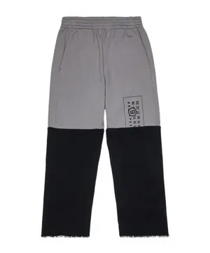 MAISON MARGIELA メゾンマルジェラ キッズ ロゴプリント ツートンパンツ