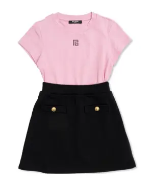 Balmain バルマン キッズ ロゴディテール ドレス