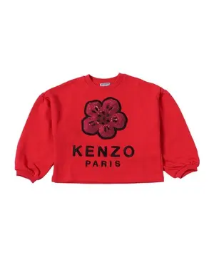 Kenzo ケンゾー キッズ フェスティバル エンブロイダリー スウェットシャツ - Red