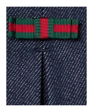 Gucci グッチ キッズ ウェブディテール デニムドレス