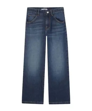 Chloé クロエ キッズ ウィスカーリングエフェクト フェードジーンズ - Blue