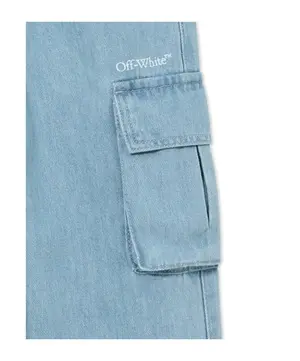 Off-White オフホワイト キッズ ダイアグ カーゴ デニムジーンズ