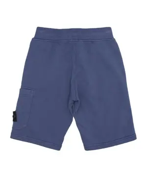 Stone Island ジュニア ロゴ パッチ ショーツ