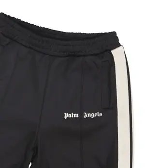 Palm Angels パームエンジェルス キッズ ロゴプリント ストライプ ショートパンツ