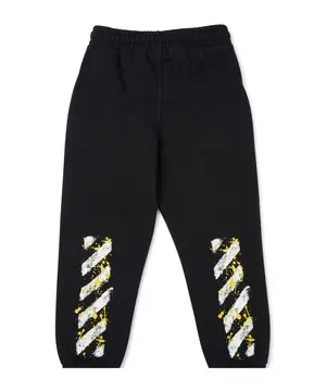 Off-White オフホワイト キッズ ロゴプリント ドローストリング トラウザーズ