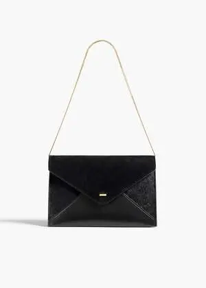 Khaite Grace Envelope Clutch - Black