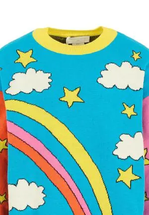 Stella McCartney ステラ マッカートニー キッズ レインボープリント クルーネック ジャンパー