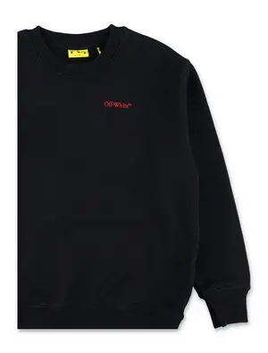 Off-White オフホワイト キッズ アロープリント フリース スウェットシャツ