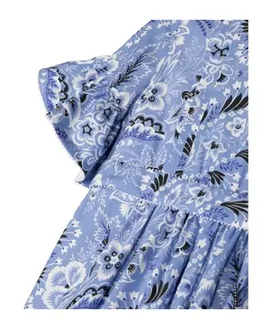 Etro エトロ キッズ ペイズリープリント フリルドレス