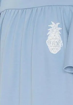Chloé クロエ キッズ ラッフル スクエアネック ドレス