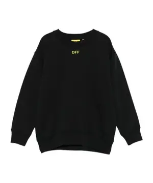 Off-White オフホワイト キッズ グラフィックプリント スウェットシャツ - Black