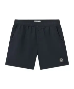 Stone Island ストーンアイランド ジュニア ロゴパッチ ドローストリング スイムトランクス - Navy Blue