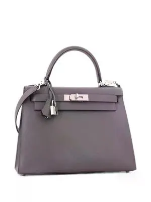 Hermès Kelly Handbag Epsom With Palladium Hardware 28 Shoulder Bag
