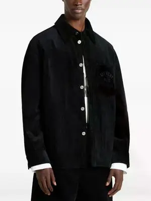 Givenchy Couture Seam Overshirt In Corduroy - Black