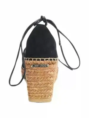 JIMMY CHOO Suede Wedge Espadrilles