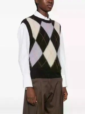DANIELE FIESOLI Argyle-pattern Vest