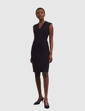HOBBS LONDON Aly V-neck Knee Length Dress