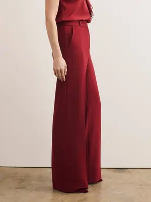 The Fold Clever Crepe Adelaide Wide-leg Trousers