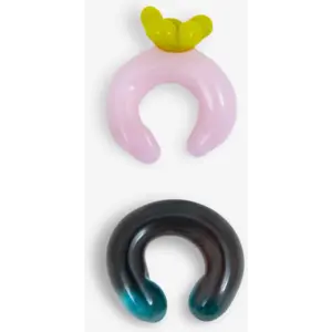 CAJAL Selene Earcuff - Teal/grey/pink