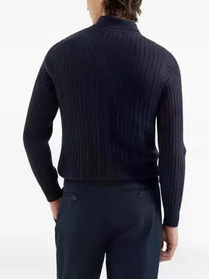 Brunello Cucinelli Cashmere Rib-knit Polo