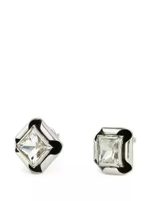 Givenchy Deconstructed Crystals Earrings In Metal And Crystals