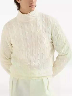 Brunello Cucinelli Cashmere Cable-knit Turtleneck Sweater
