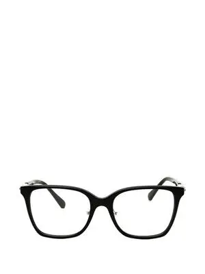 SWAROVSKI Crystal-embellished Rectangle-frame Glasses - Black