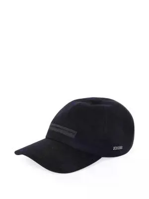 Zegna Navy Oasi Cashmere Baseball Cap - Blue