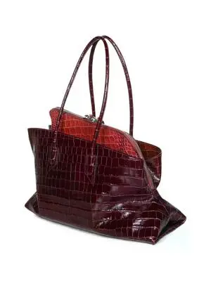 Attico La Passeggiata Medium Faded Bordeaux Top Handle