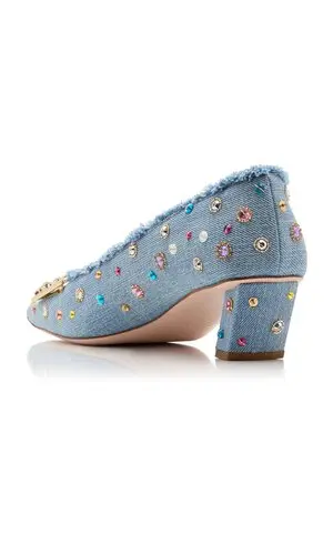 ROGER VIVIER Belle Vivier Embroidery Pumps