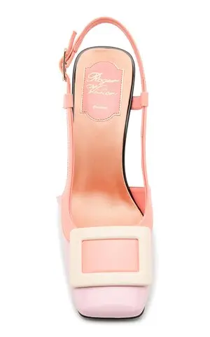 ROGER VIVIER Belle Vivier Lacquered Slingback Pumps