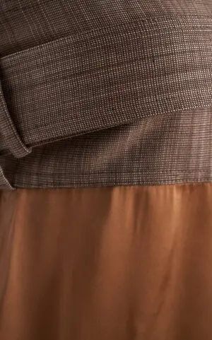 FERRAGAMO Belted Silk Midi Dress