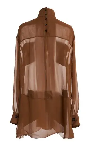 FERRAGAMO Silk Utility Mini Dress