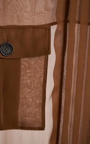 FERRAGAMO Silk Utility Mini Dress