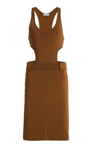 FERRAGAMO Knit Midi Dress - Tan