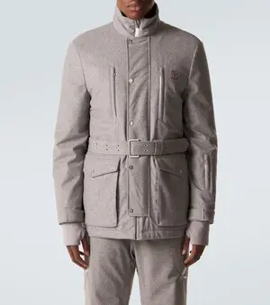Brunello Cucinelli Belted Wool Ski Jacket