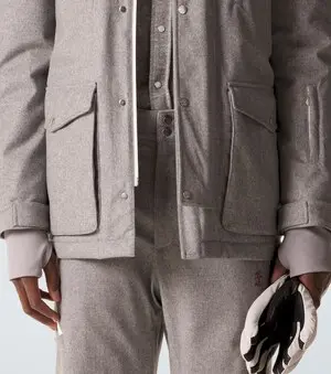 Brunello Cucinelli Belted Wool Ski Jacket