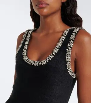 Simkhai Leona Crystal-embellished Minidress