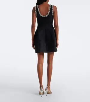 Simkhai Leona Crystal-embellished Minidress