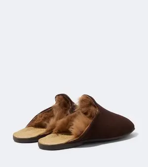 Sabah Shearling-lined Suede Mules