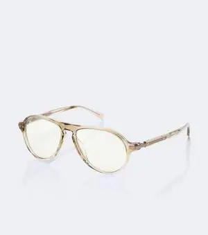 Brunello Cucinelli Sartorial Sunset Aviator Glasses