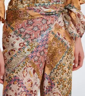 Zimmermann Fairlight Silk Habotai Wide-leg Pants