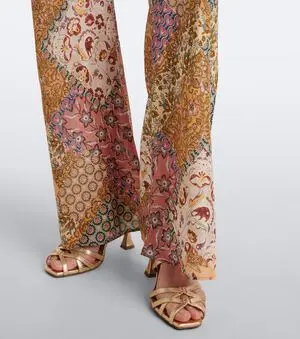Zimmermann Fairlight Silk Habotai Wide-leg Pants