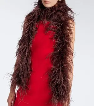THE NEW ARRIVALS ILKYAZ OZEL Ilkyaz Feather Scarf