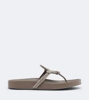 Tory Burch Miller Cloud Leather Thong Sandals