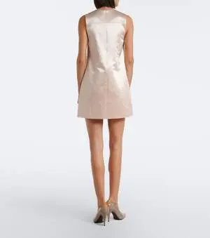 Posse Chester Cotton And Silk Satin Shift Dress
