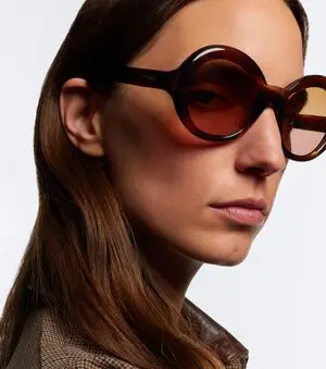 Prada Shadowplay Round Sunglasses