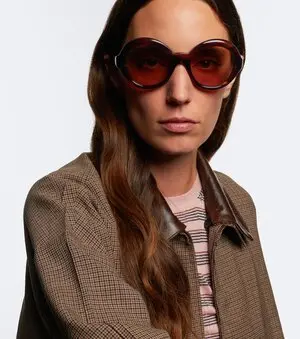 Prada Shadowplay Round Sunglasses