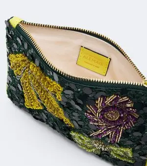 ALEMAIS Alémais Rosette Embellished Pouch